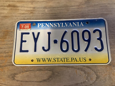 Pennsylvania license plate EXPIRED vintage PA State car truck van | eBay