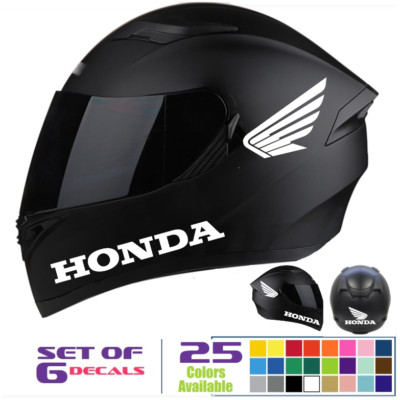 Helmet decal 6-pieces kit. Custom Bike Helmet Decal Set for HONDA ...