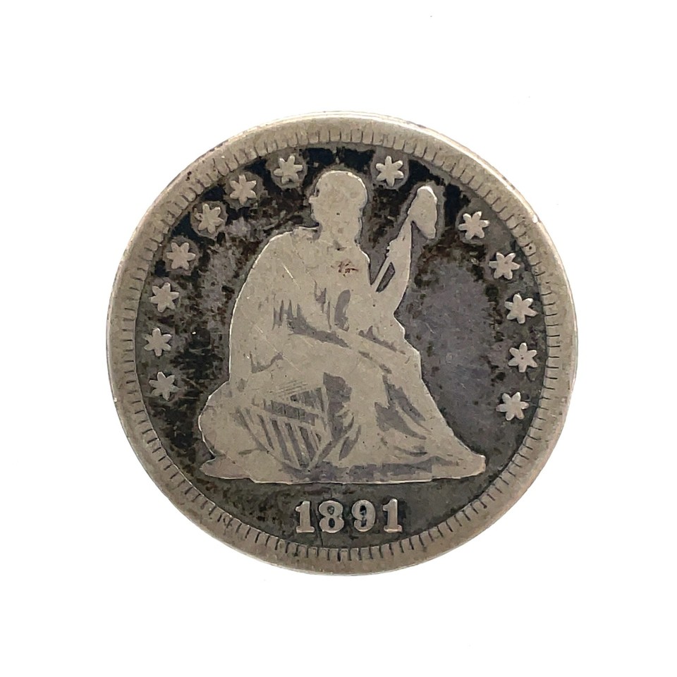 1891 Seated Liberty Quarter 25C Silver U.S Coin. | eBay