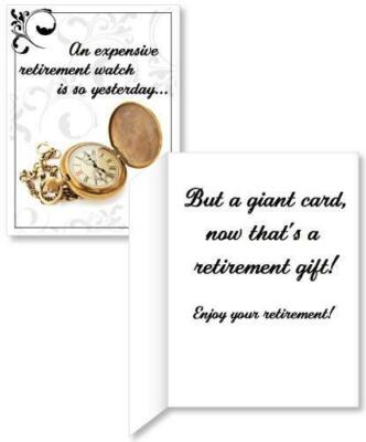 Giant Retirement Watch Card - 3' Stock Design | eBay