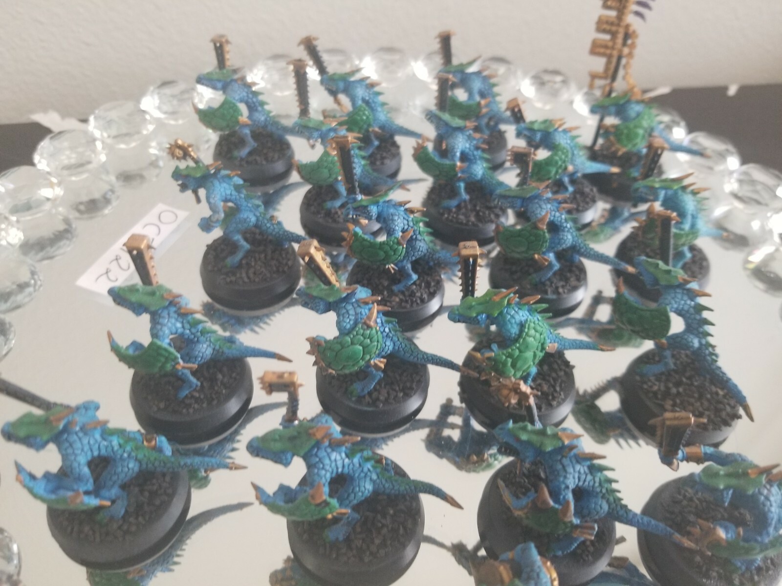 Warhammer Fantasy AOS Lizardmen Seraphon Saurus Warriors x20 Painted ...