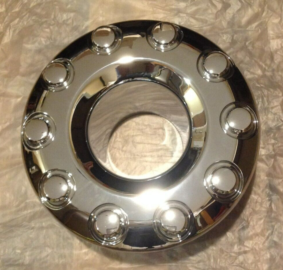 2005-2016 Ford F450 F550 Front Chrome Dually Center Cap Hub Cap 10 Lug ...