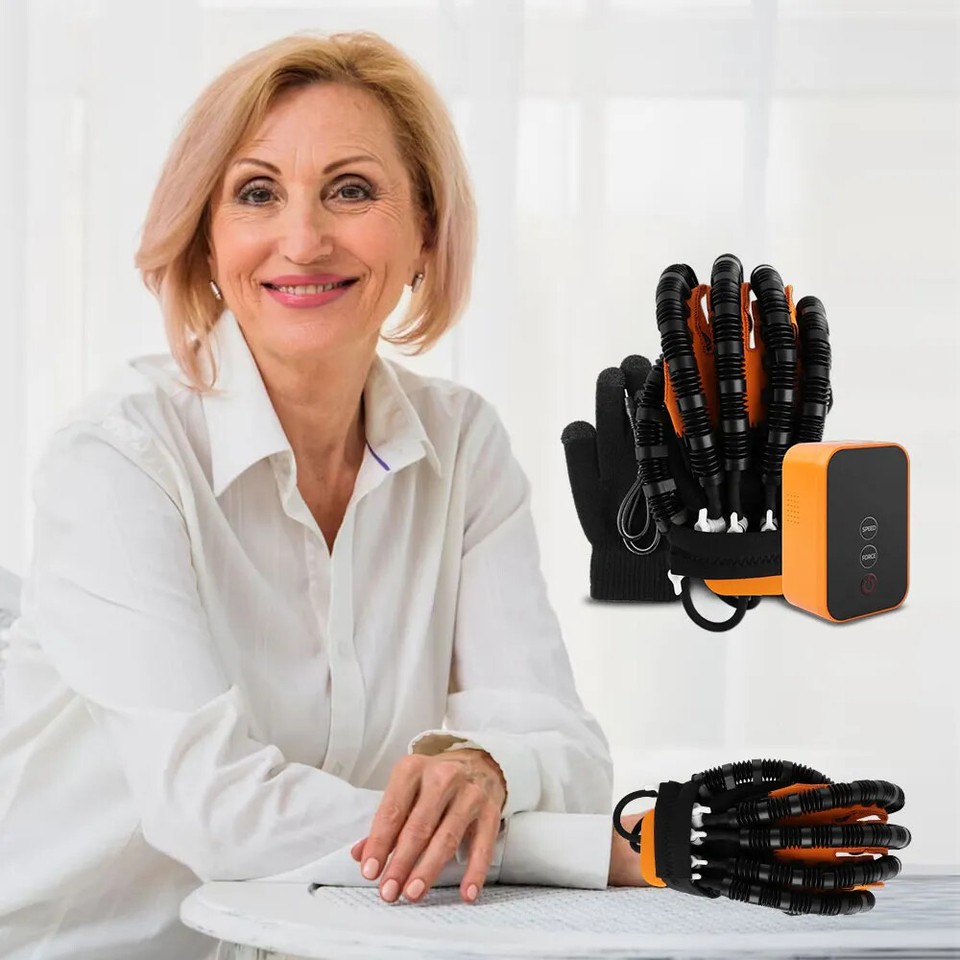 Rehabilitation Robot Gloves Finger Exerciser for Hand Stroke Hemiplegia ...