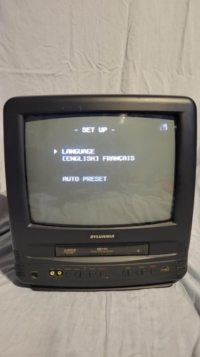 Sylvania D3913CLC 13" CRT TV/VCR Combo - Vintage VHS Player - Tested ...