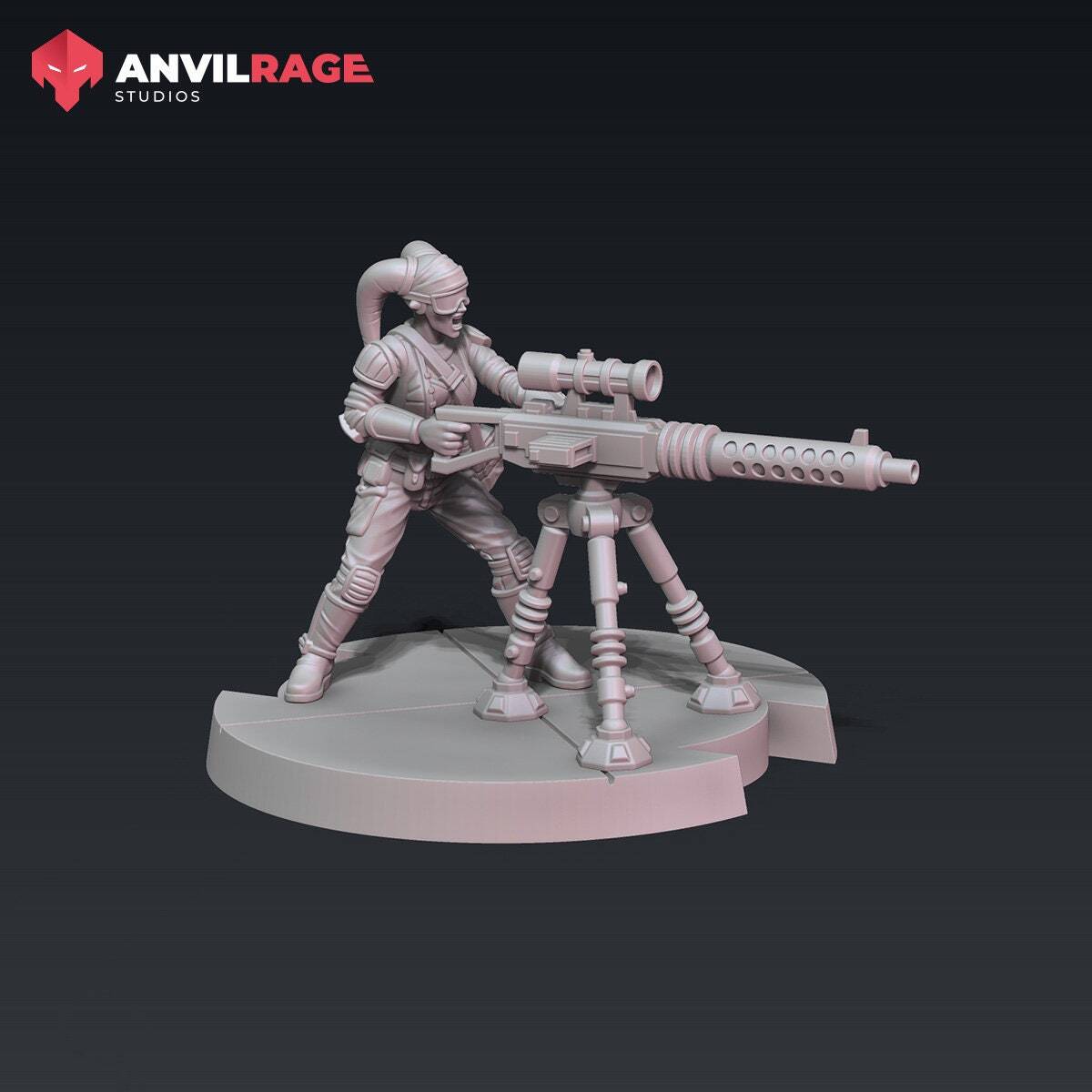Freedom Fighters - Female Medium Blaster | Anvilrage | 35mm | SW ...