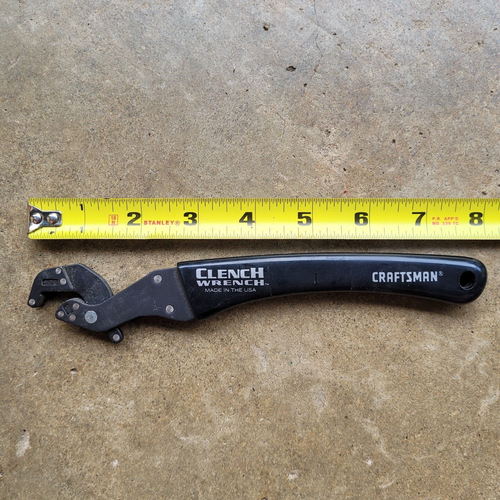 CRAFTSMAN 42308 CLENCH WRENCH / RANGE 3/8"-11/16", 10mm-18mm / USA MADE ...
