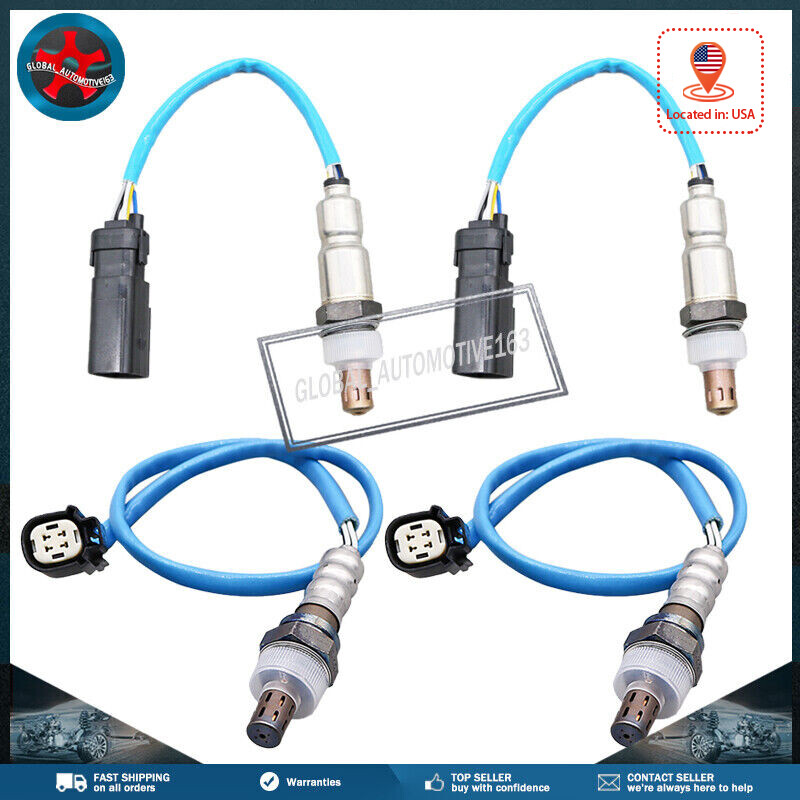 4PCS Upstream Downstream Oxygen O2 Sensor For 2013-2014 Lincoln MKS MKZ ...