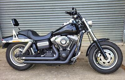 2010 HARLEY DAVIDSON FXDF FAT BOB 1584 10 DYNA BLACK CUSTOM CHOPPER ...