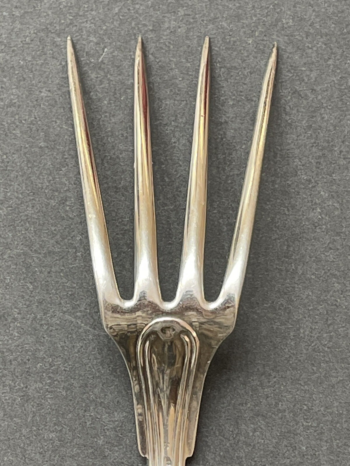 Rare! Large Coin Silver Serving Fork by New Orleans Silversmiths Hyde ...