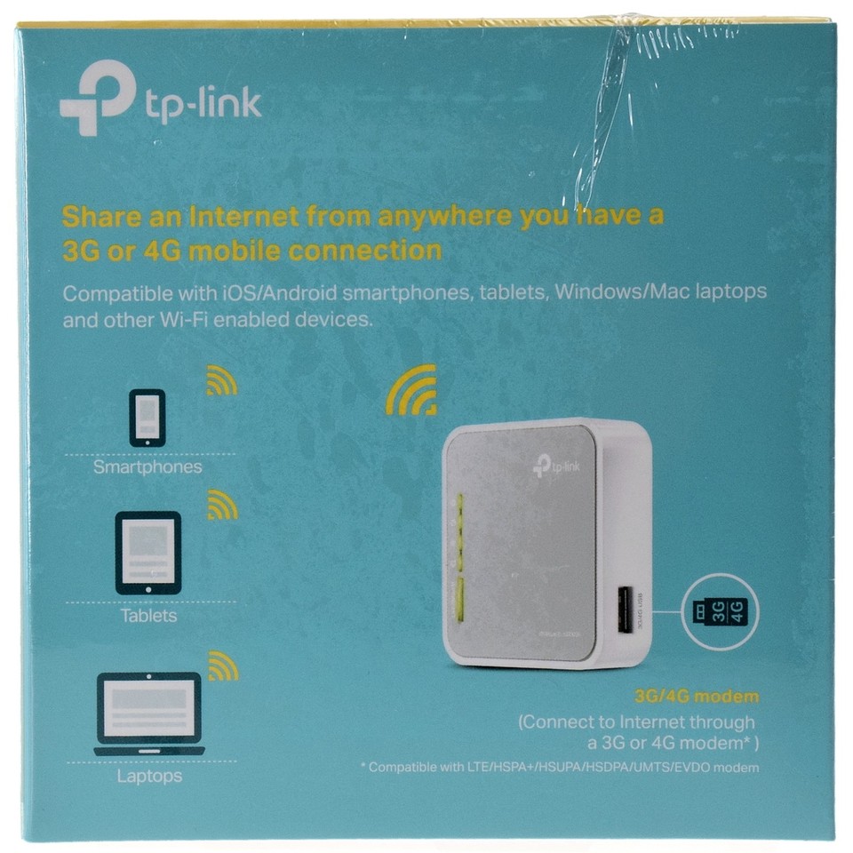 TP-LINK TL-MR3020 V3 Portable 3G 4G USB Modem Wireless N WiFi 300Mbps ...