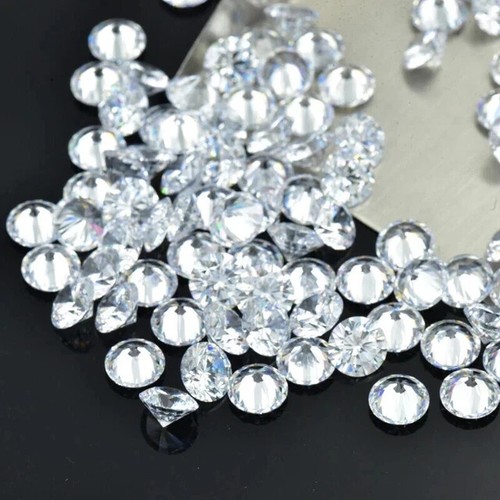 White D Color 3mm Diamond Only Loose Stone Excellent Round Cut 5PCS#3 ...