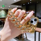 Luxury Diamond Rhinestone Chain Case For iPhone 16 Pro Max 14 15 13 12 ...