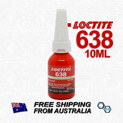Loctite 638 10ml High Maximum Strength Retaining Compound Industrial ...