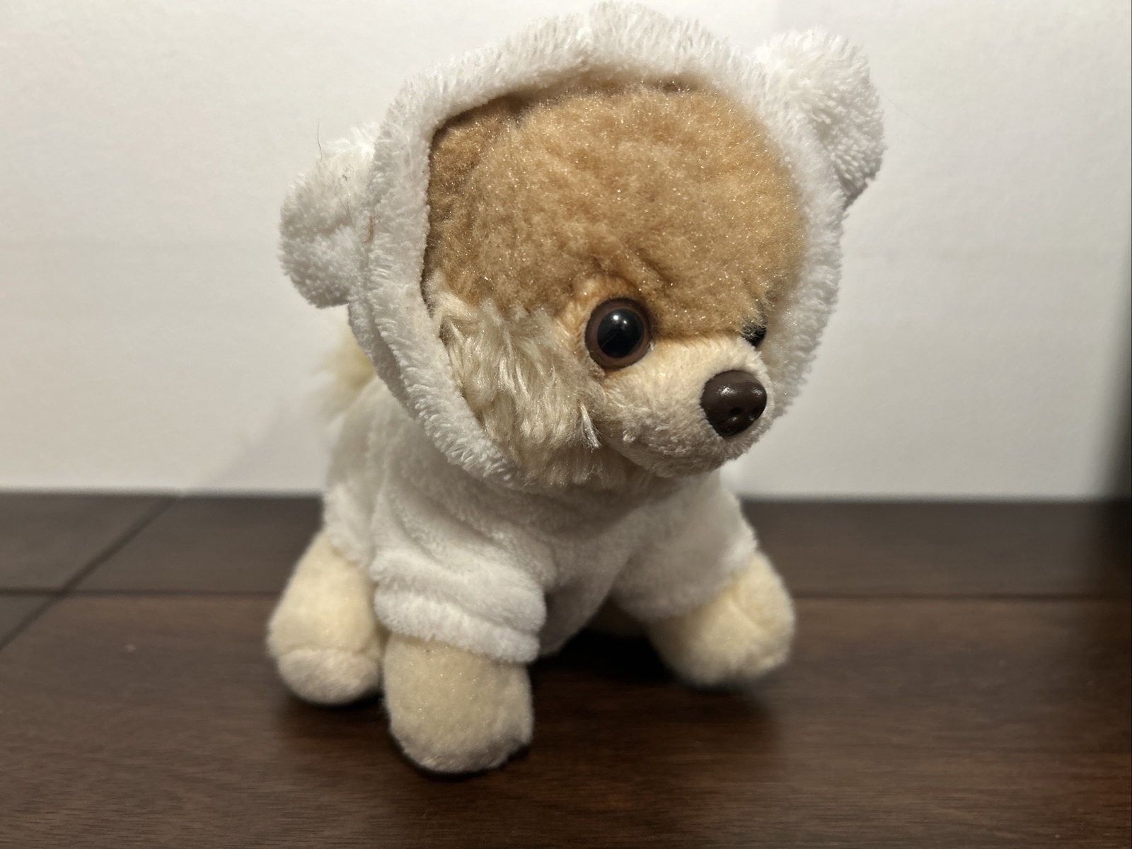 Gund Itty Bitty Boo #009 Bear Suit Pomeranian puppy Soft Toy Dog Plush ...