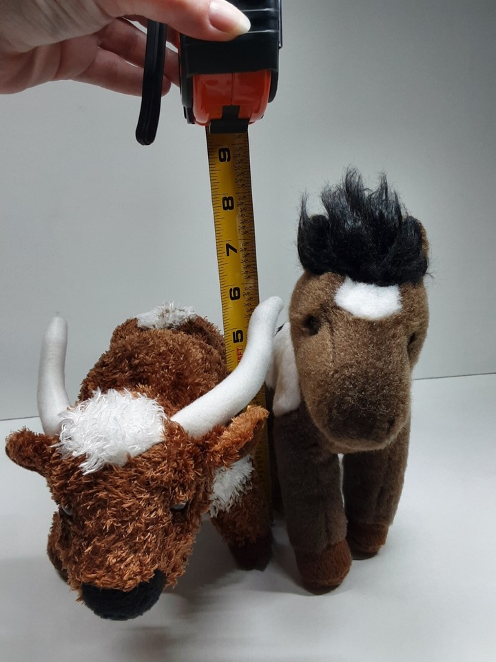 Douglas - T-Bone Texas Longhorn Steer And Aztec Paint Horse - Plush ...