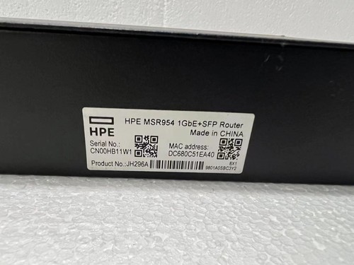 HPE MSR954 1GbE+SFP Router JH296A | eBay
