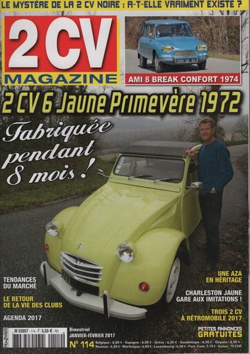 2CV MAGAZINE 114 CITROEN 2CV CHARLESTON 2CV6 1972 AMI 8 BREAK CONFORT ...