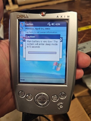 Dell Axim X5 PDA Palm Pilot Pocket PC W/stylus & Charger Needs a new ...
