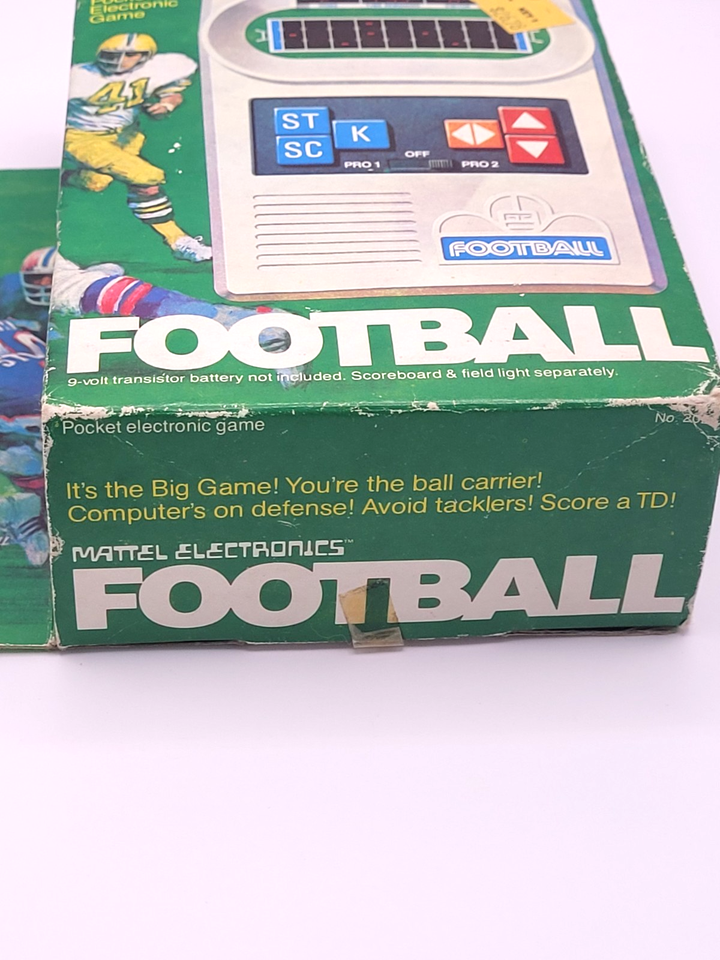 VTG 1977 Mattel Electronics Football Handheld Video Game w/ Original ...
