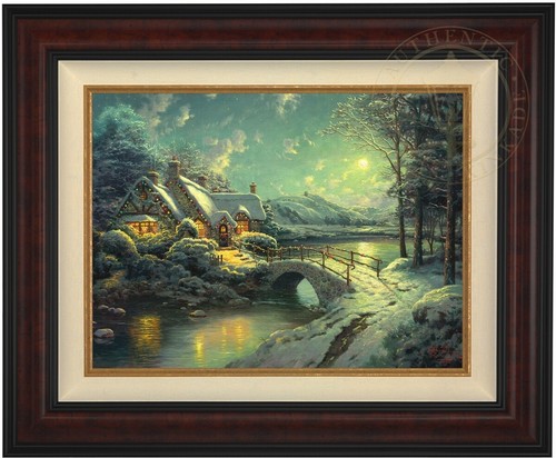 Thomas Kinkade Christmas Moonlight 18 x 24 Limited Edition P/P Canvas ...