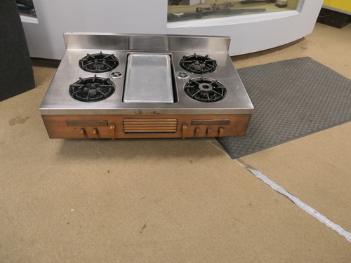 VINTAGE CHAMBERS Built In Range Top MCM Copper Stove 1950s | eBay