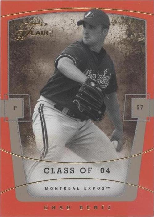 2004 Flair - Class of '04 Chad Bentz #62 Collection Row 1 /100 (RC) for ...