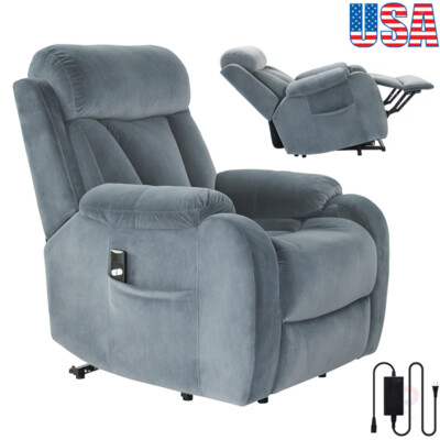 Power Lift Electric Recliner Chair Comfortable Living Room Sofa w ...