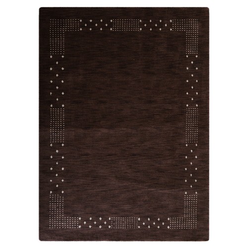 Hand Knotted Loom Wool Area Rug Contemporary Brown BBH Homes BBL00530 ...