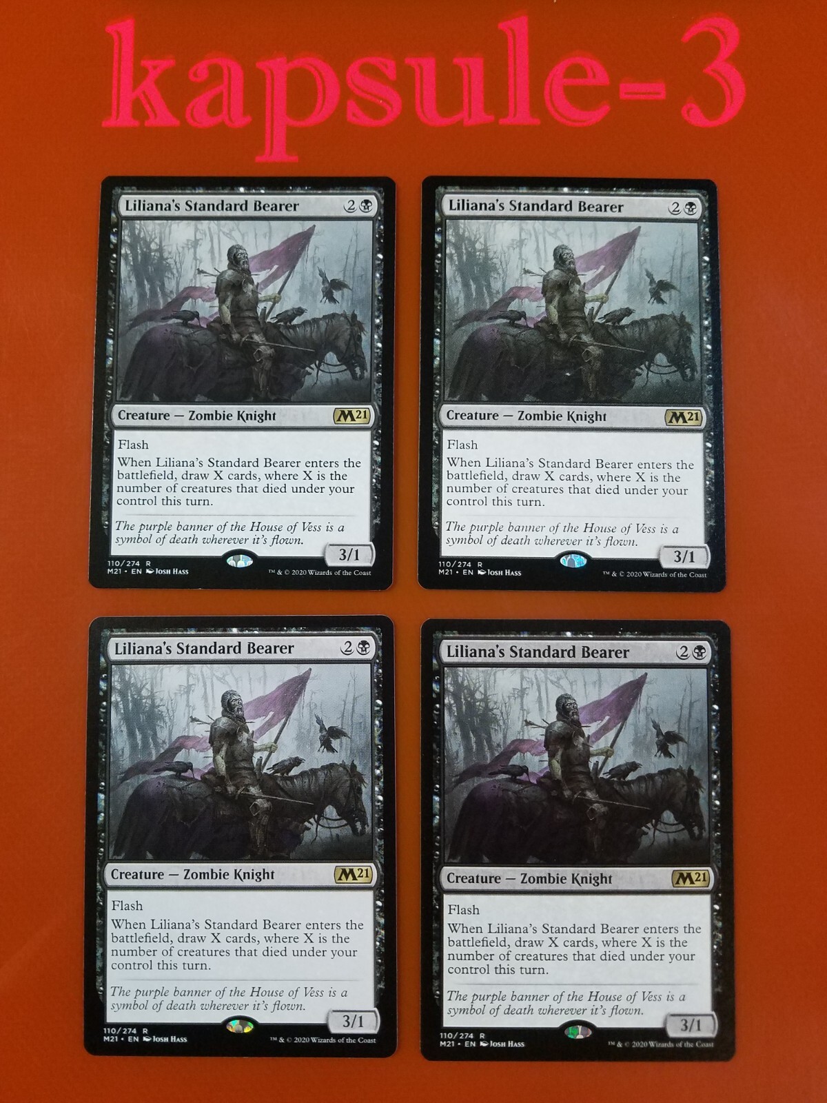 4x Liliana's Standard Bearer | M21 Core Set 2021 | MTG Magic Cards | eBay