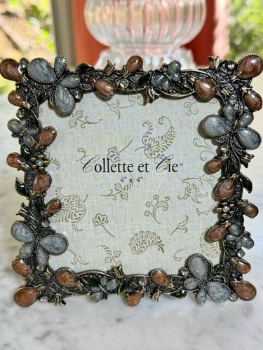 Beautiful Collette et Cie Enamel and Metal Frame Butterflies 5" x 5" | eBay