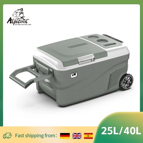 Alpicool DC 40L Portable Car Refrigerator 12 Volt Compressor Fridge ...