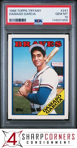 1988 TOPPS TIFFANY #241 DAMASO GARCIA BRAVES POP 1 PSA 10 | eBay