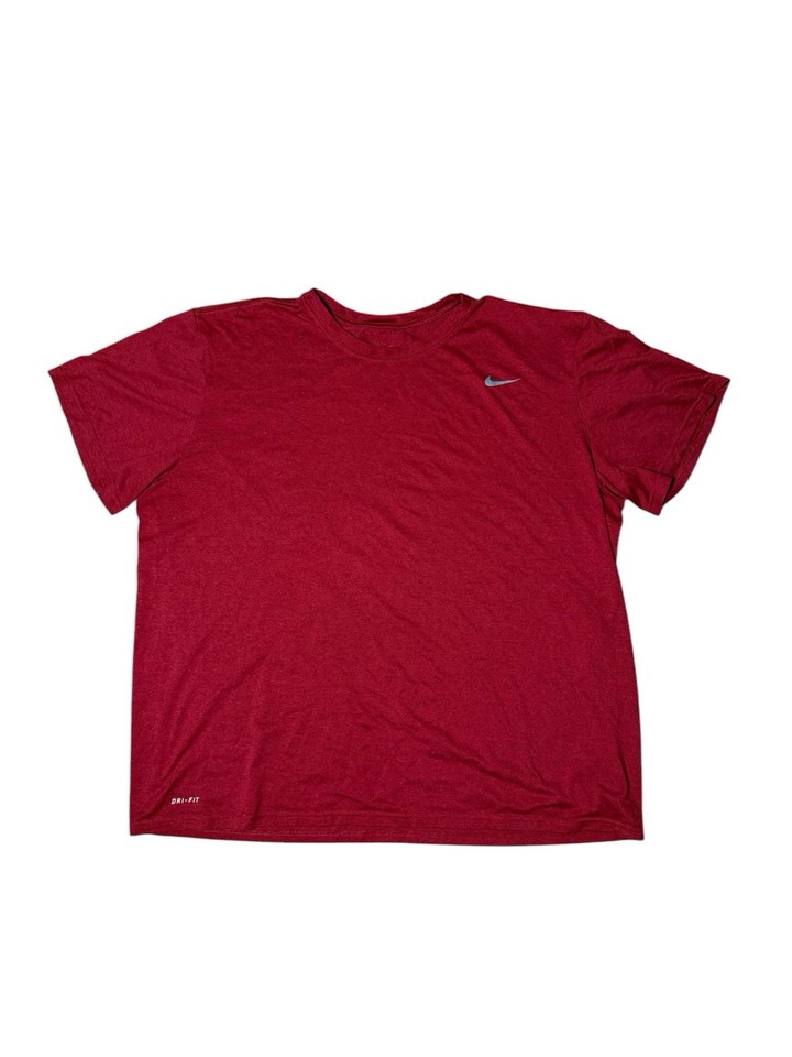 Nike Mens Dri-Fit Legend Training Shirt Maroon 727982-698 Size 3XL ...