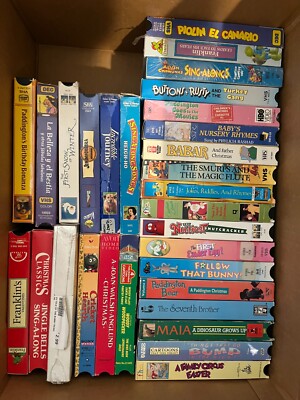 30 Childrens VHS Lot - Cartoon Animation Live Action - Babar Paddington ...