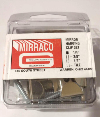 Mirraco Set of 4 Mirror Hanging Clips Made in USA | eBay
