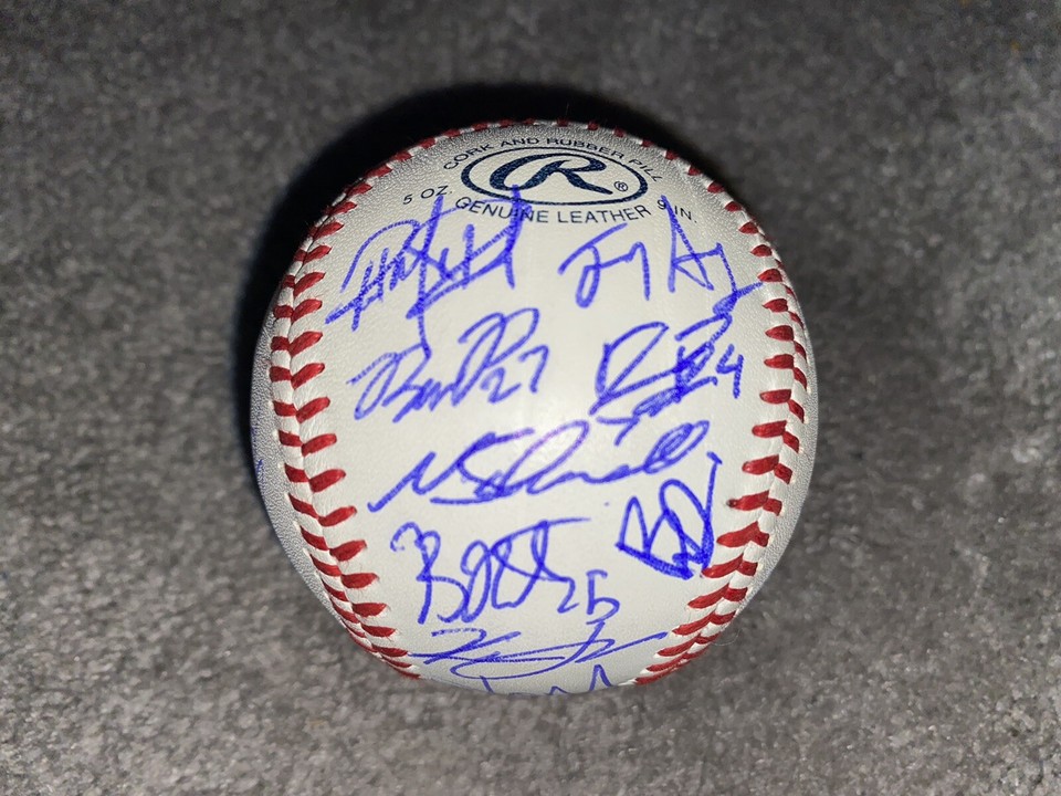 2023 BOWLING GREEN HOT RODS TEAM SIGNED BASEBALL COA TAMPA BAY RAYS ...