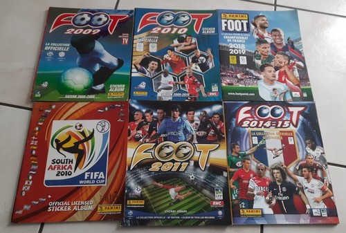 LOT 6 ALBUMS VIDES ALBUM PANINI FOOT 2009/2010/2011/2014/2018 NEUF | eBay