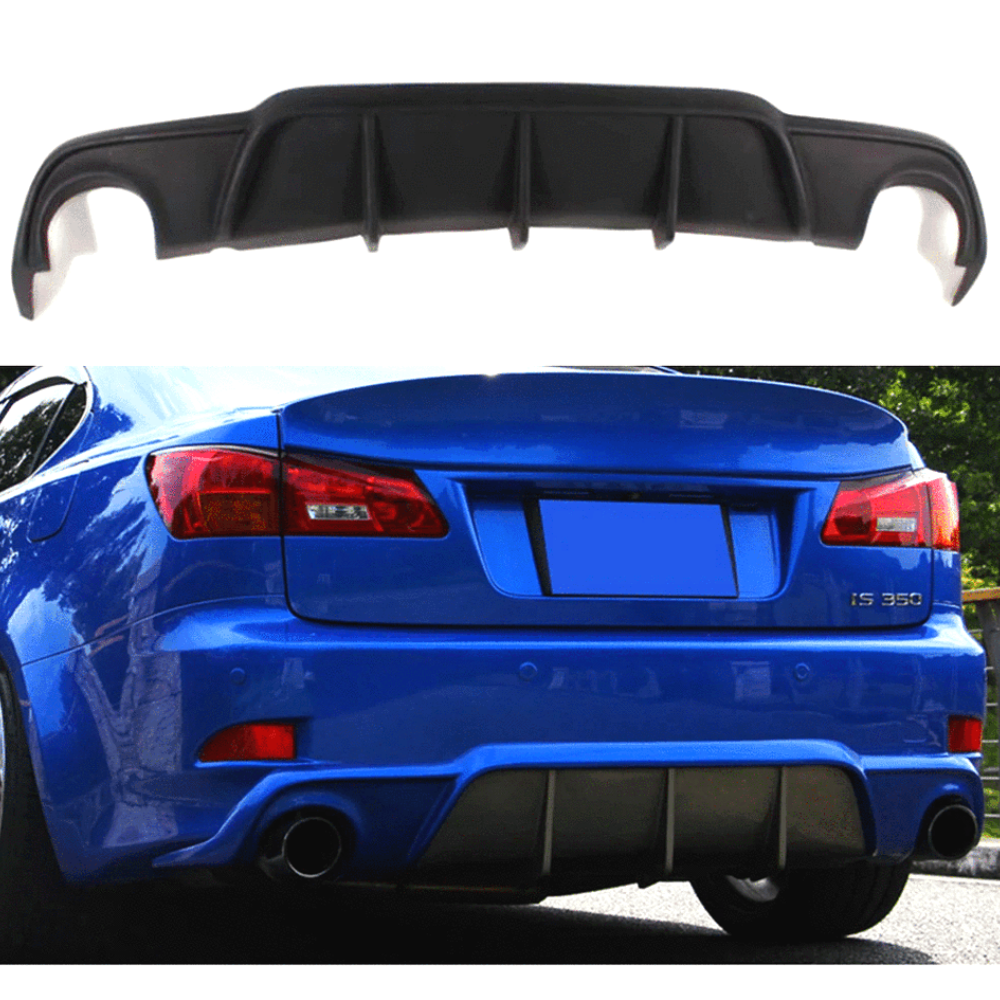 Rear Diffuser Bumper FOR (06-13) Lexus IS250 IS350 DMR Style Lip ...