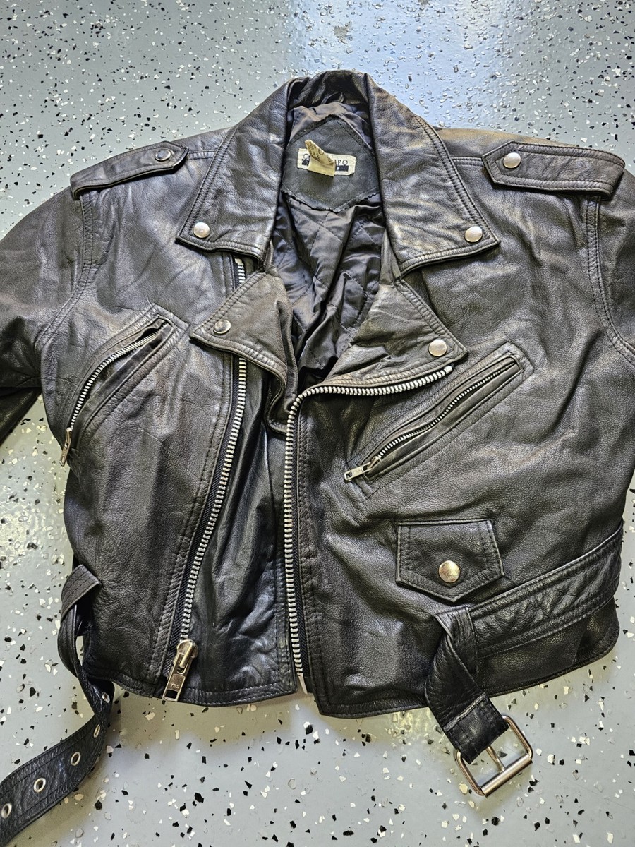 Vintage Contempo Casuals Moto Leather Jacket Womens LARGE Vintage Contempo Casuals Moto Leather Jacket Womens LARGE