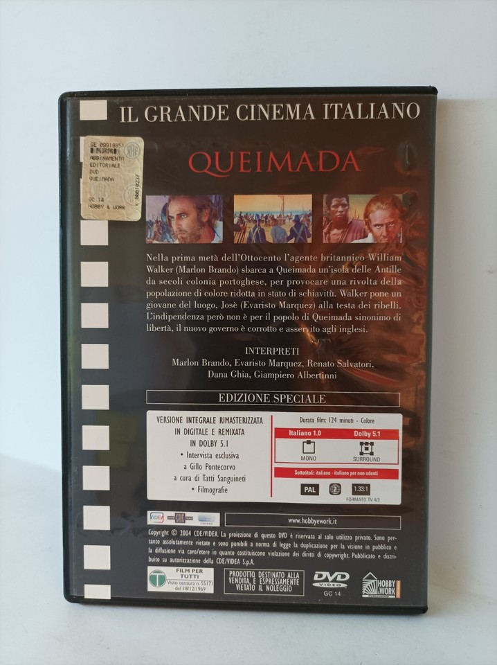 Queimada With Marlon Brando Used DVD | eBay