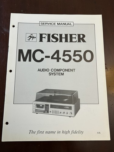 Fisher MC-4550 Audio Component System Service Manual Vintage OEM Repair ...