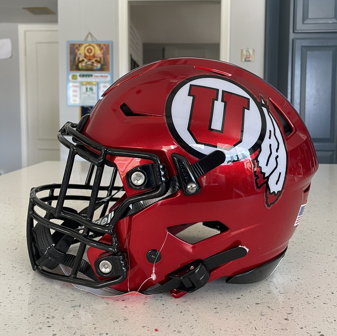 NEW NCAA UTAH UTES AUTHENTIC RIDDELL SPEEDFLEX FULL SIZE FOOTBALL ...