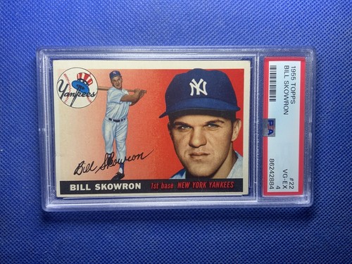 1955 TOPPS # 22 BILL SKOWRON YANKEES PSA 4 VG-EX | eBay