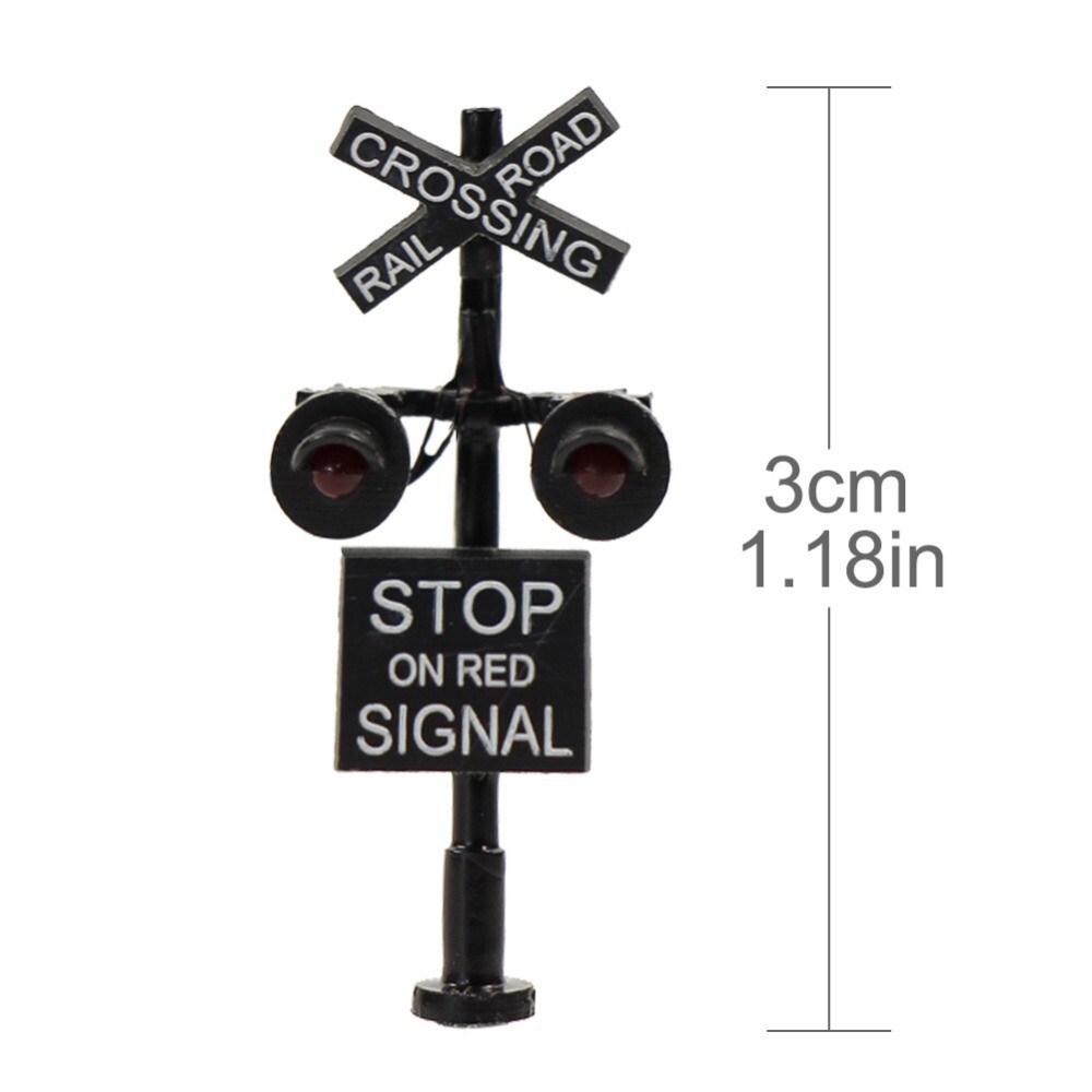 N Scale Signal Bridge N Scale Model Railroad Crossing Signal With 4 ...