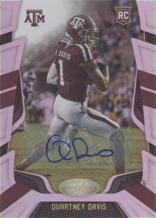 2020 Panini Chronicles Draft Picks - Certified Rookies Quartney Davis ...