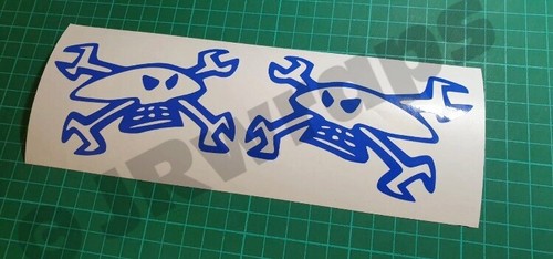(X2) Guy Martin Skull Logo Stickers Decals Van Bike Car Bumper Pair ...
