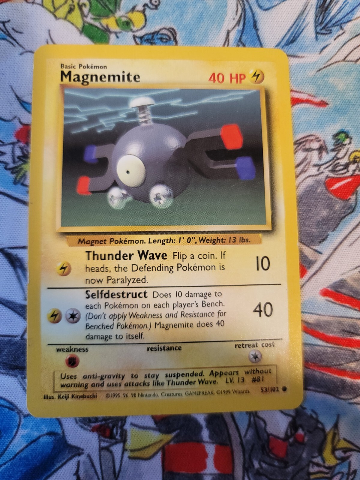 Pokemon Magnemite Base Set 53/102 (Unlimited) LP Non-Holo Common Card ...