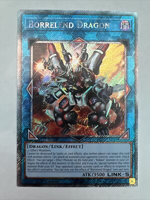 Borrelend Dragon 1st Edition Platinum Secret Rare RA02-EN043 Yu-Gi-Oh ...