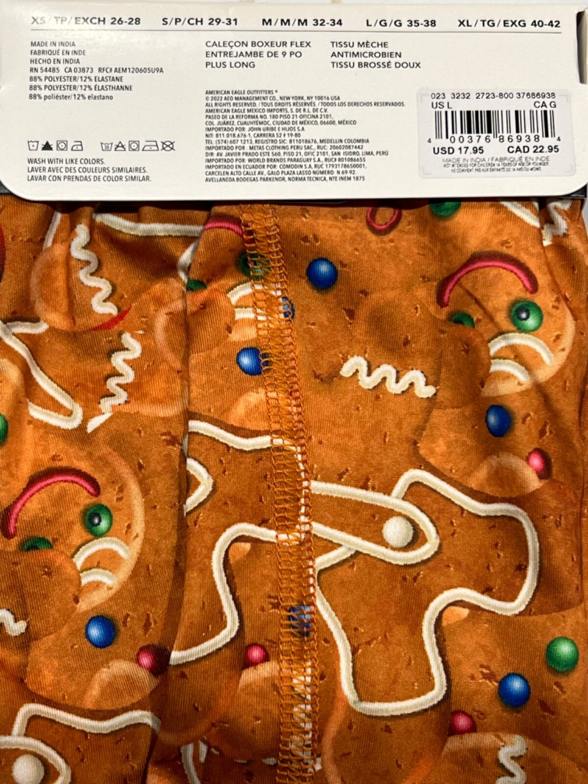 NWT AMERICAN EAGLE Flex Boxer Briefs 9" Inseam Sz XS-S-M-L-XL ...