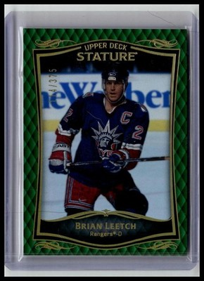 2024-25 Upper Deck Stature #28 Brian Leetch 2023-24 Update - Green ...
